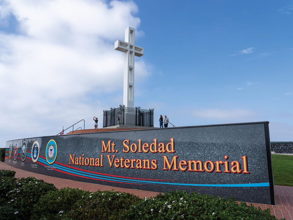 Mt. Soledad National Veterans Memorial above La Jolla — Ranch & Coast ...